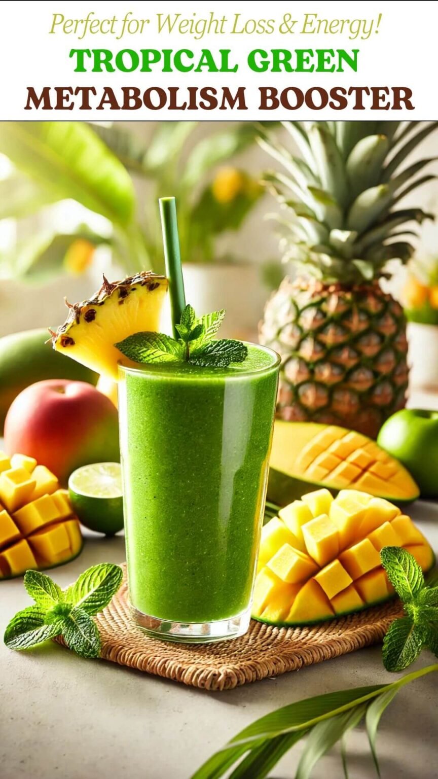 How to Make a Tropical Green Metabolism Booster – Healthy & Delicious!