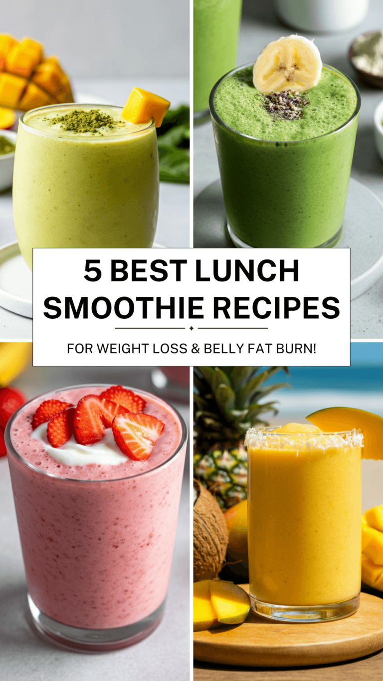 5 Lunch Smoothie Recipes for Weight Loss & Healthy Living