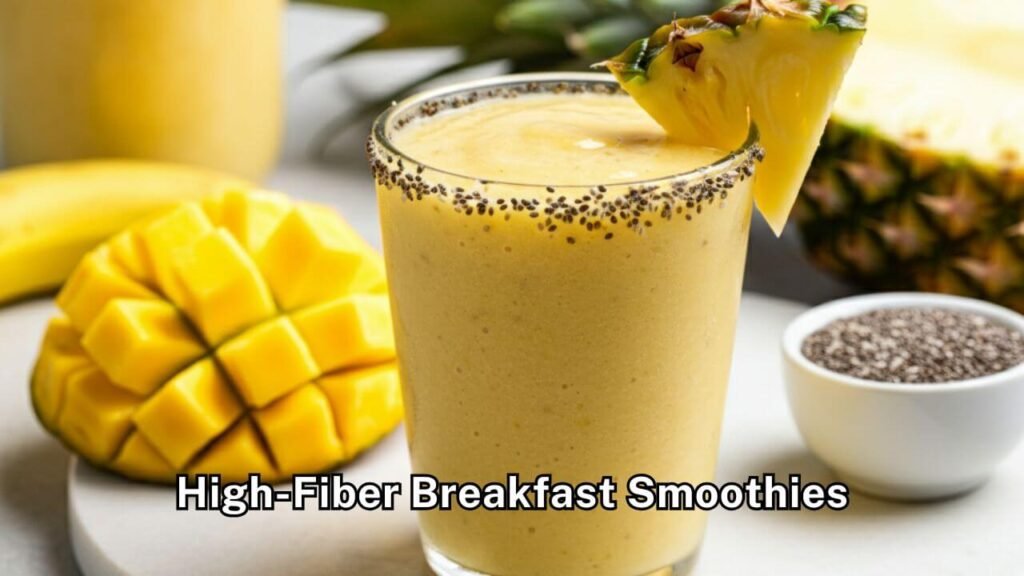 7 High-Fiber Breakfast Smoothies for a Healthy Gut & Energy!
