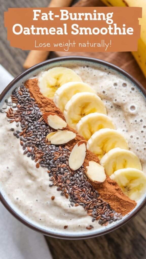 Oatmeal Smoothie Recipe for Weight Loss & Busy Mornings