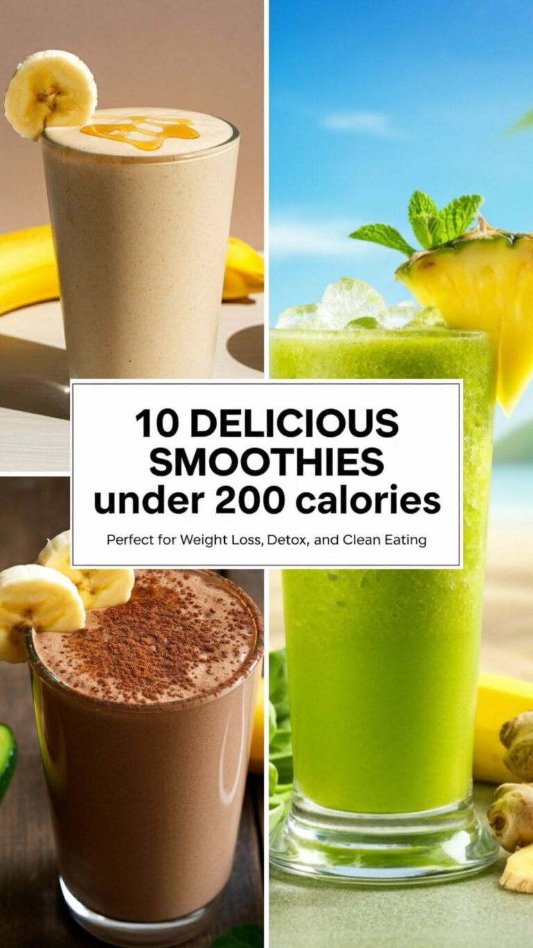 10 Smoothies Under 200 Calories for Weight Loss