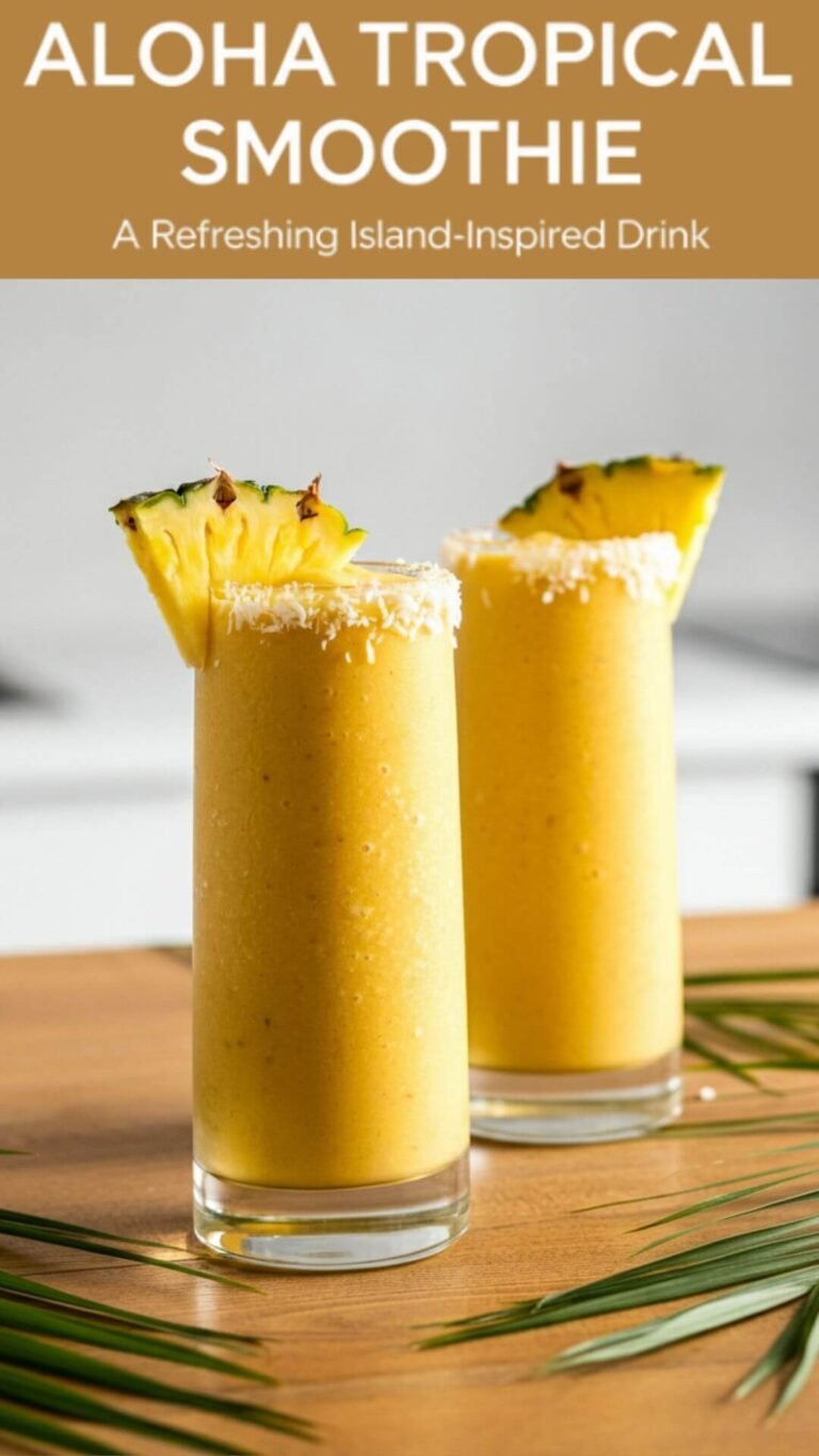 Aloha Tropical Smoothie Recipe for Summer Vibes