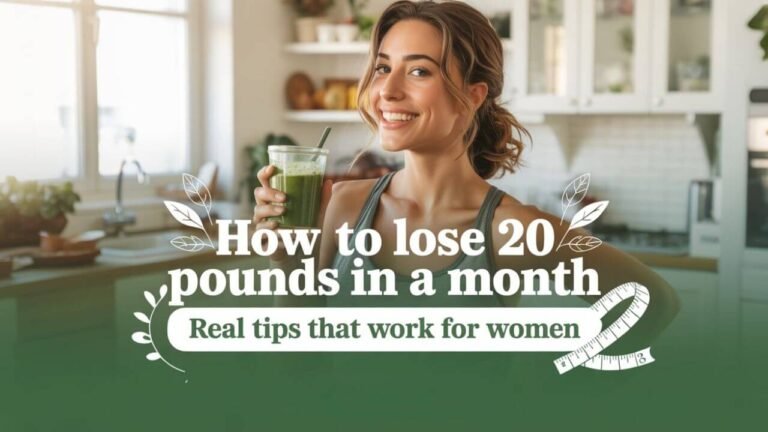 How to Lose 20 Pounds in a Month: Safe & Effective Guide