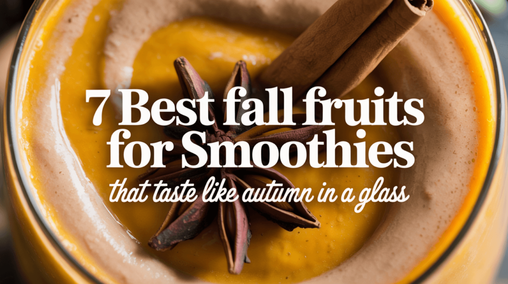 7 Best Fall Fruits for Seasonal Smoothies